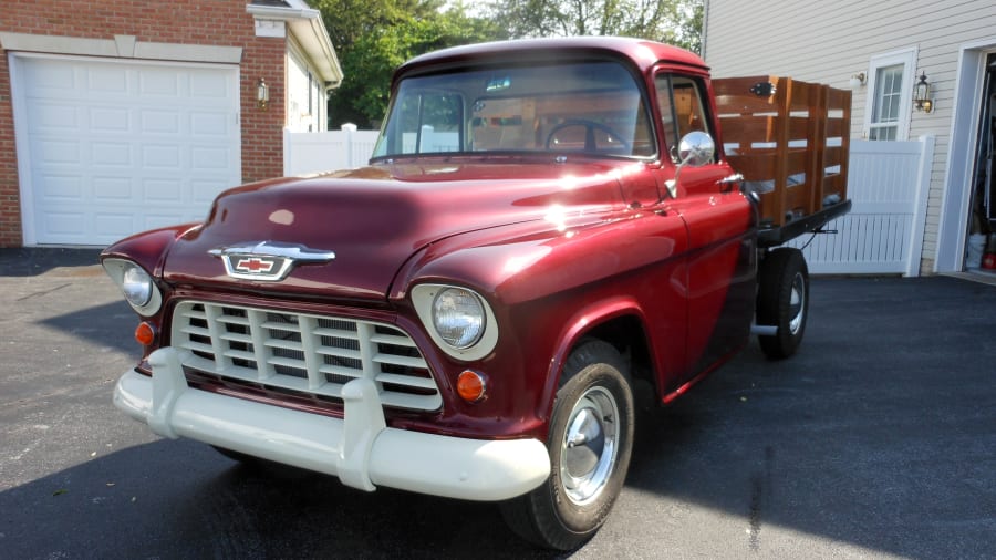 1955 Chevrolet 3200 Stake Bed Pickup for Sale at Auction - Mecum Auctions