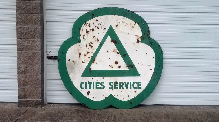 1940s Cities Service Sign DSP 72x72 at Harrisburg 2016 as H22 - Mecum ...