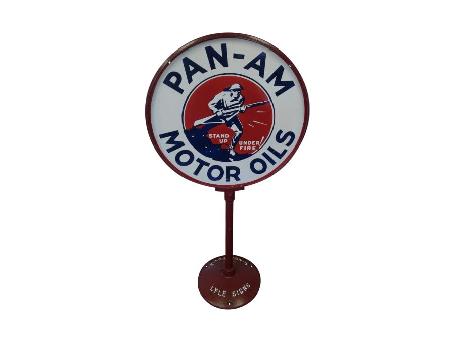 Pan-Am Motor Oils Curb Sign DSP for Sale at Auction - Mecum Auctions