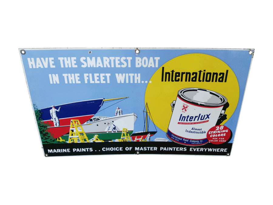 Interlux Marine Paints Sign Ssp 36x18 at Harrisburg 2016 as J38 - Mecum ...