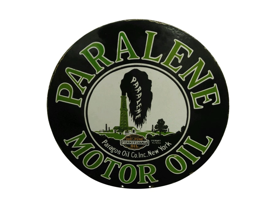 Paralene Motor Oil Sign DSP 24x24 at Harrisburg 2016 as J43 - Mecum ...