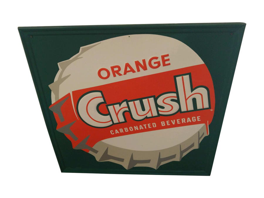Orange Crush Embossed Sign SSTE for Sale at Auction - Mecum Auctions
