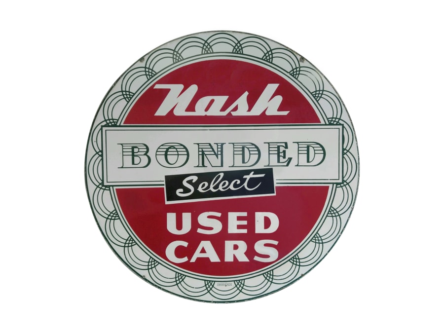 Nash Used Cars Restored Sign DSP 48x48 for Sale at Auction - Mecum Auctions