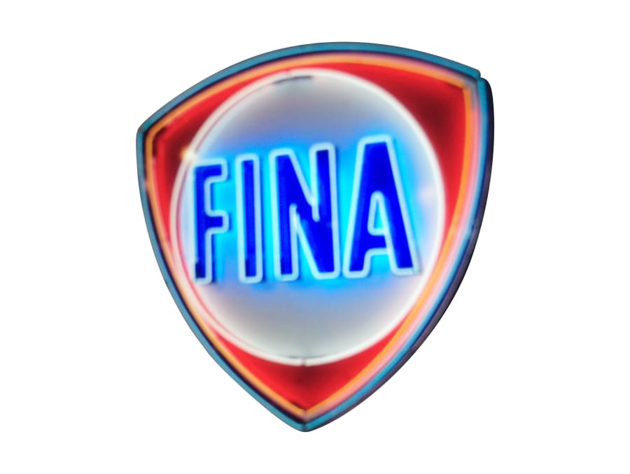 Fina Gas Neon Sign SSPN 72x72 at Harrisburg 2016 as K18 - Mecum Auctions