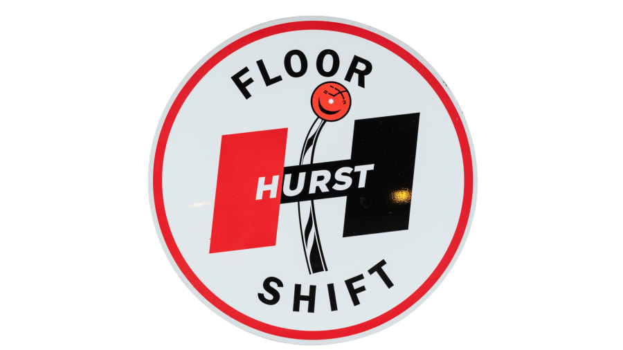 Hurst Floor Shifter Single-Sided Tin Sign at Harrisburg 2022 as Z328 ...