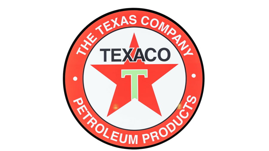Texaco Single-Sided Tin Sign at Harrisburg 2022 as Z329 - Mecum Auctions