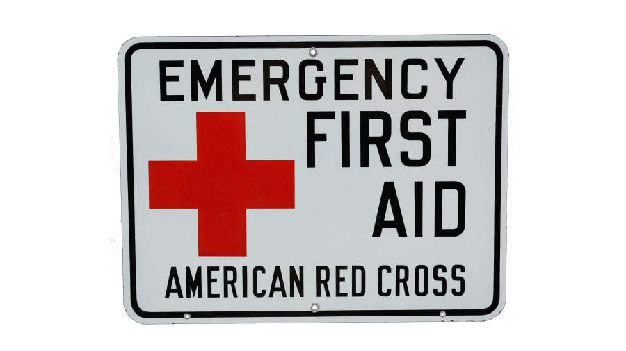 American Red Cross Single-Sided Porcelain Sign for Sale at Auction ...