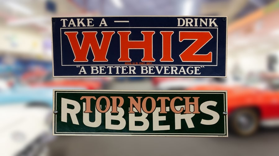 Whiz and Top Notch Rubber Signs at Punta Gorda 2021 as H14 - Mecum Auctions