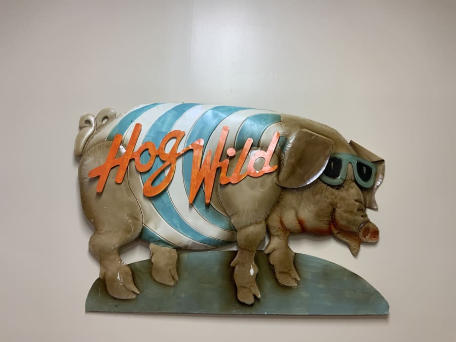 Hog Wild Single-Sided Tin Sign at Punta Gorda 2021 as H38 - Mecum Auctions