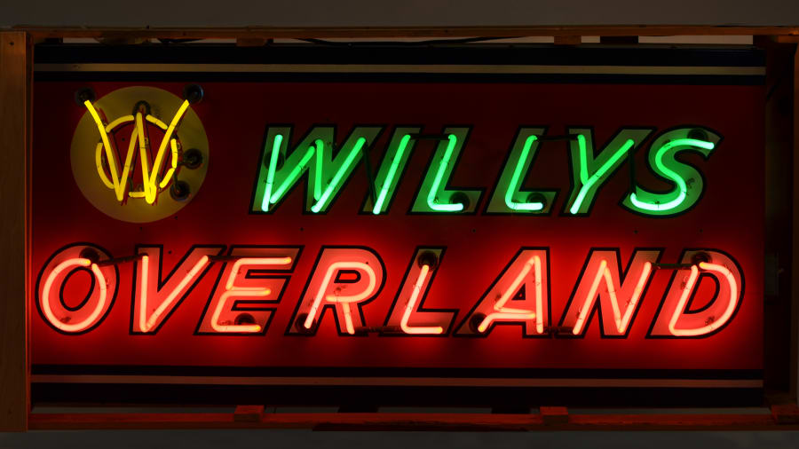 Willys Overland Neon Sign at Portland 2017 as S161 - Mecum Auctions
