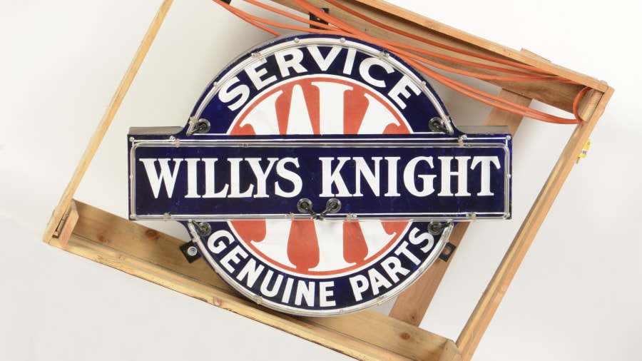 Willys Knight Service Sign SSPN at The Road Art Auction 2015 as F77 ...