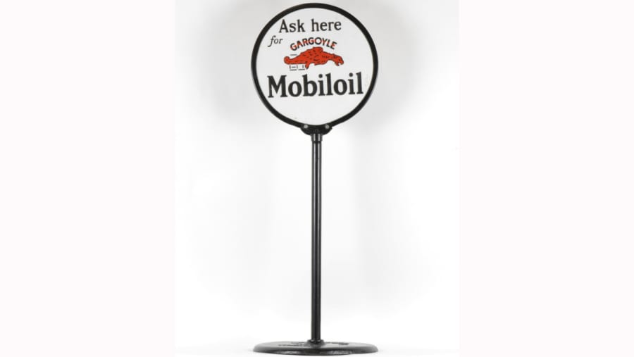 Mobiloil Gargoyle Curb Sign DSP 24x66 for sale at The Road Art Auction ...