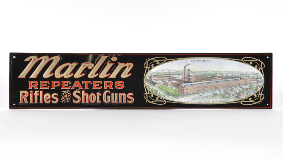 Marlin Repeaters Rifles And Shot Guns Sign SSTE 27x6 at The Road Art ...