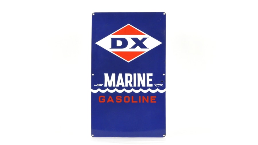DX Marine Gasoline Sign SSP 15.5x26 at The Road Art Auction 2015 as ...