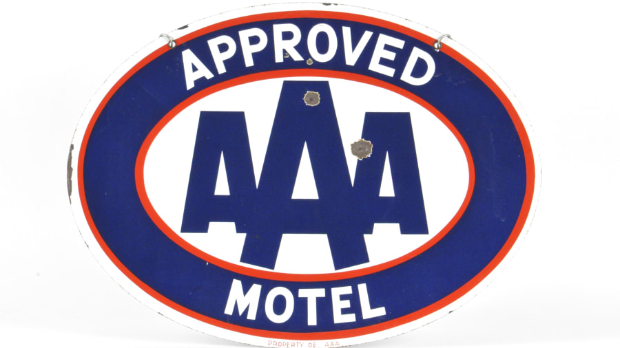 AAA Approved Motel Sign DSP 32x14 for sale at The Road Art Auction 2015 ...