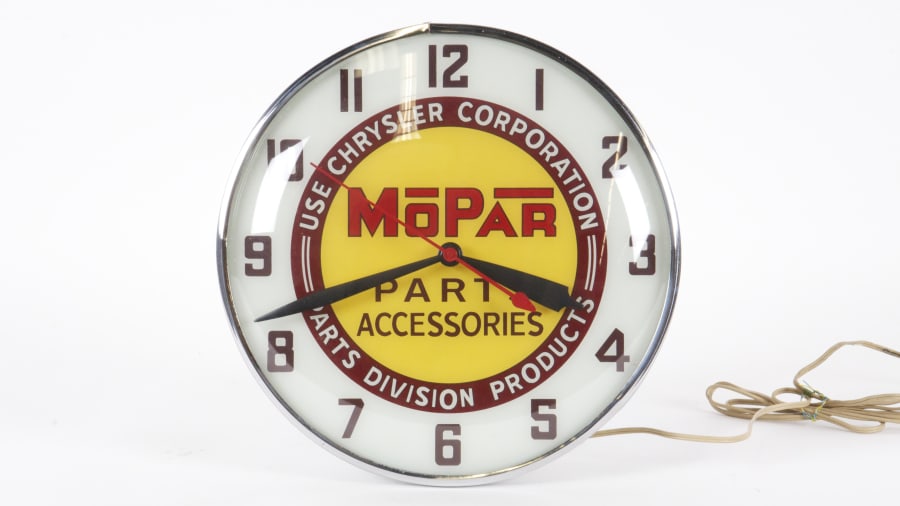 Mopar Parts And Assessories Clock 15x15 at The Road Art Auction 2015 as ...
