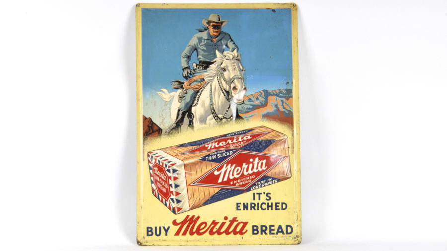Merita Bread Lone Ranger Sign SSTE at The Road Art Auction 2015 as S61 ...