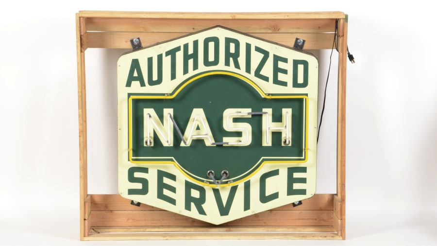 Nash Authorized Service Neon Sign SSPN for sale at The Road Art Auction ...