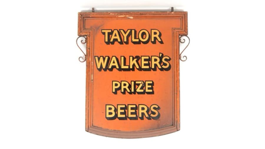 Taylor Walkers Prize Beer Sign DSW 38x46 at The Road Art Auction 2015 ...