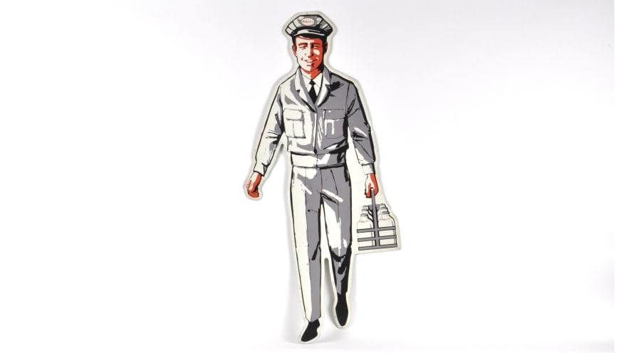 Abbotts Milk Man Diecut Sign SST 24x60 at The Road Art Auction 2015 as ...