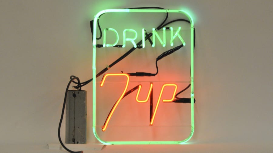 Drink 7up Neon Sign SSN at The Road Art Auction 2015 as S277 - Mecum ...