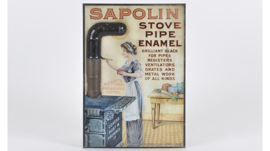 Sapolin Stove Pipe Enamel Sign SSTE 9x13 for Sale at Auction - Mecum ...