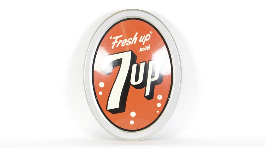 Fresh Up With 7up Sign SST at The Road Art Auction 2015 as U23 - Mecum ...