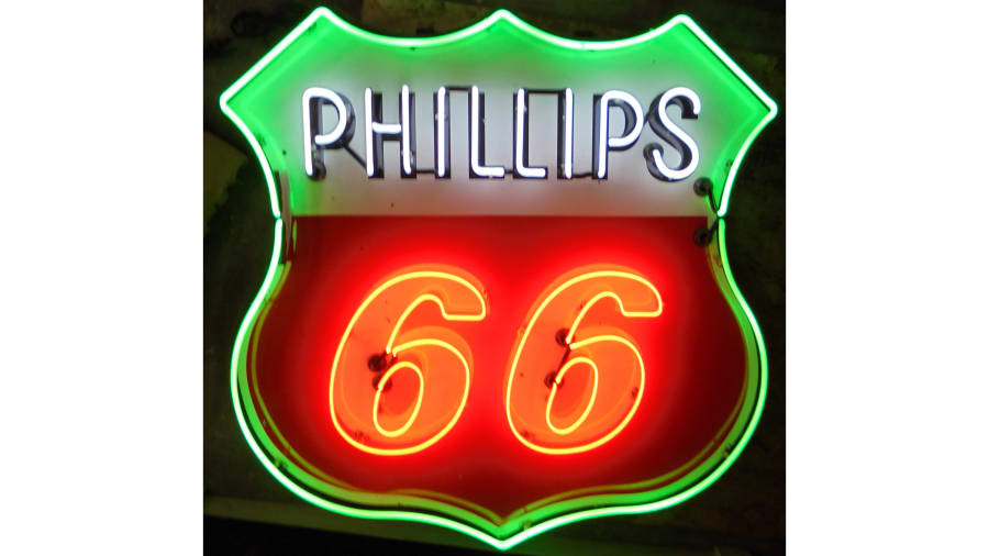Phillips 66 Neon Shield Sign SSPN at The Road Art Auction 2015 as U31 ...