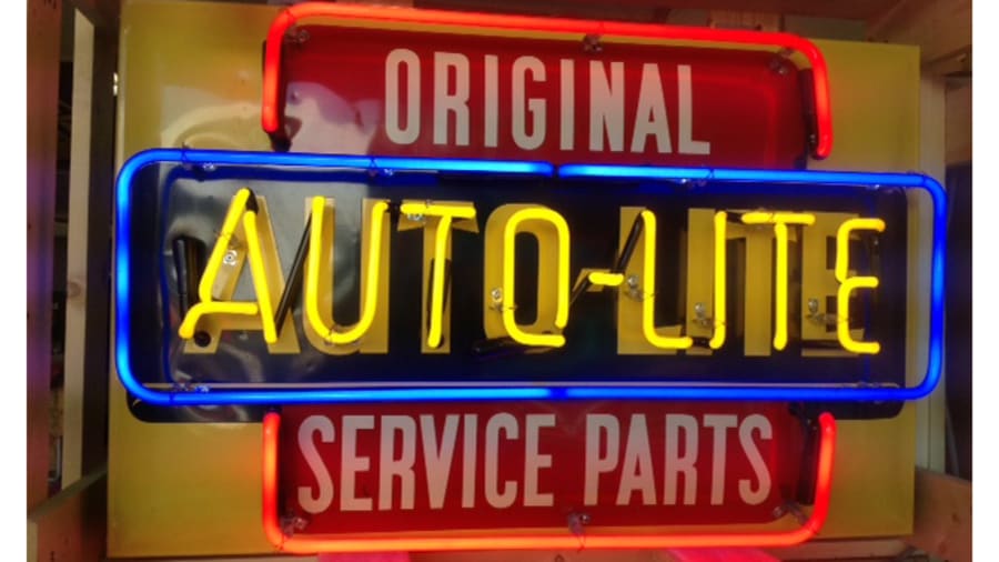 Autolite Neon Sign SSTN at The Road Art Auction 2015 asU59 - Mecum Auctions