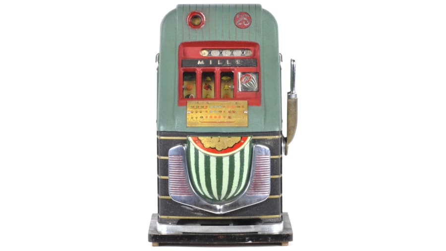 Mills 25 Cent Watermelon Slot Machine 16x27x16 for Sale at Auction ...