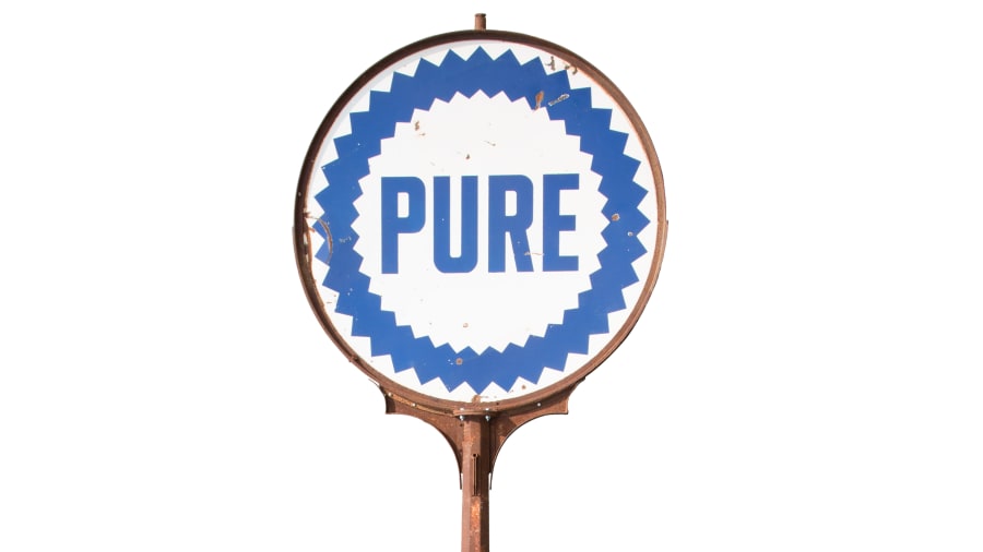 Pure Sign With Pole And Frame 72x216 at The Road Art Auction 2015 as ...