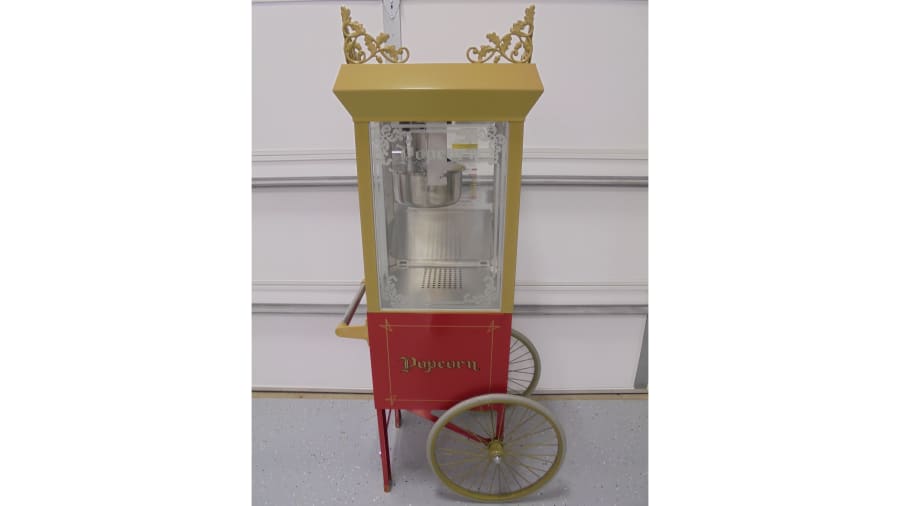 Popcorn Machine Cart 32x65x24 at The Road Art Auction 2015 as U185 ...