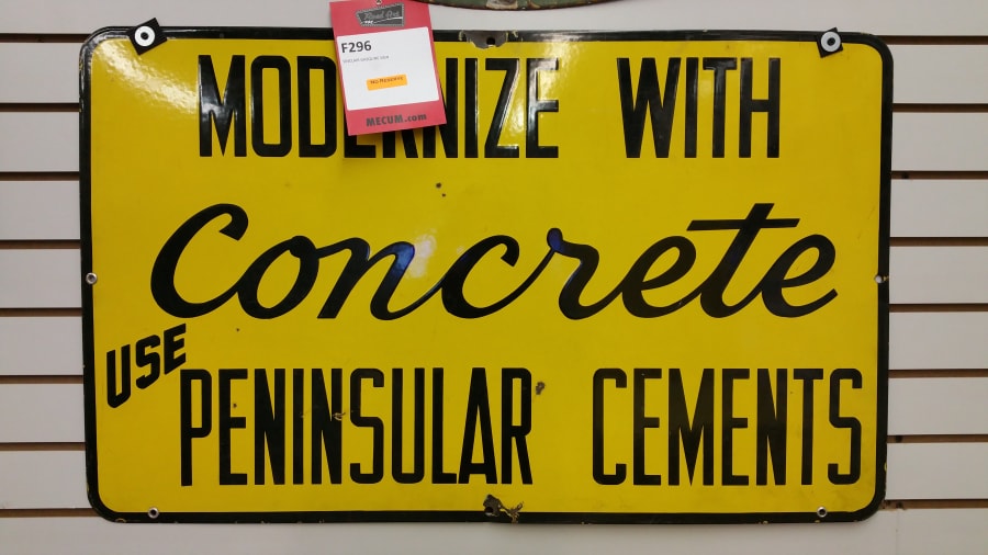 Peninsular Cement Sign SSP 36x22 at The Road Art Auction 2015 as U136 ...