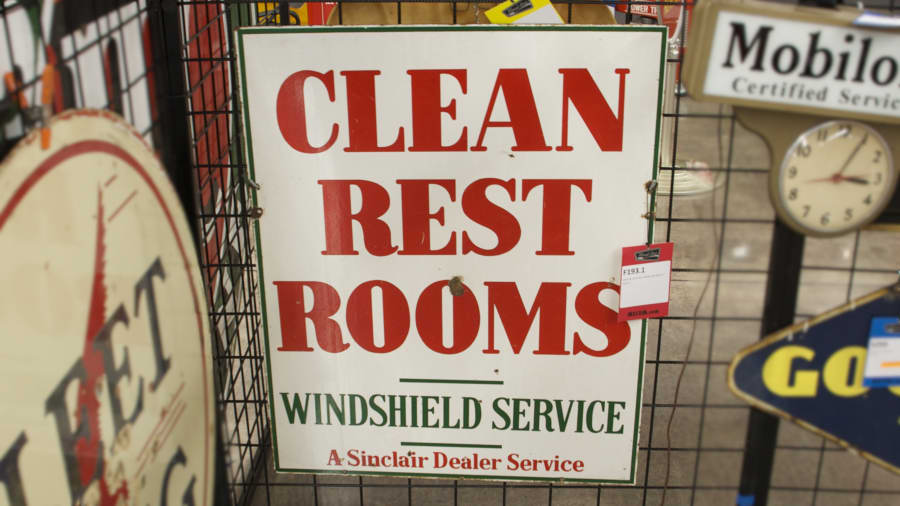 Sinclair Clean Rest Rooms DSP 30x37.5 30x37.5 at The Road Art Auction ...
