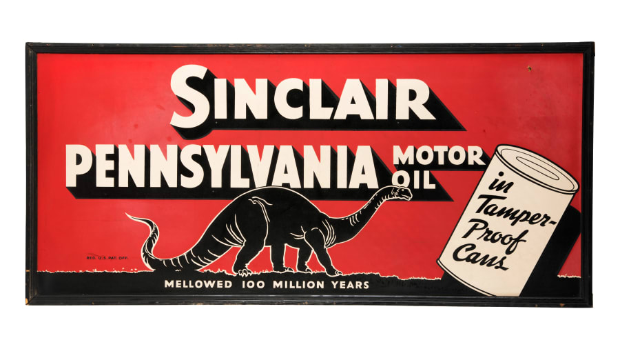 Sinclair Pennsylvania Motor Oil Sign 90x42 at The Road Art Collection ...