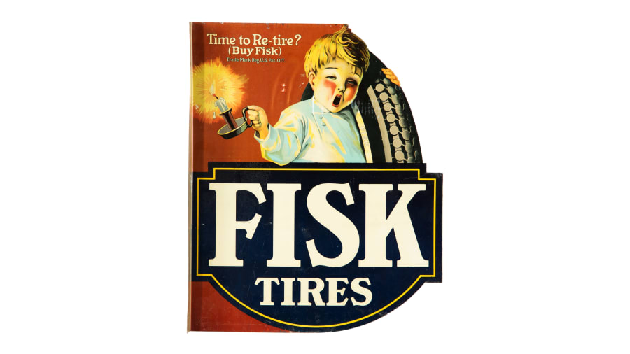 Fisk Tires Flange Sign Sstf 22.75x27.75 for Sale at Auction - Mecum ...