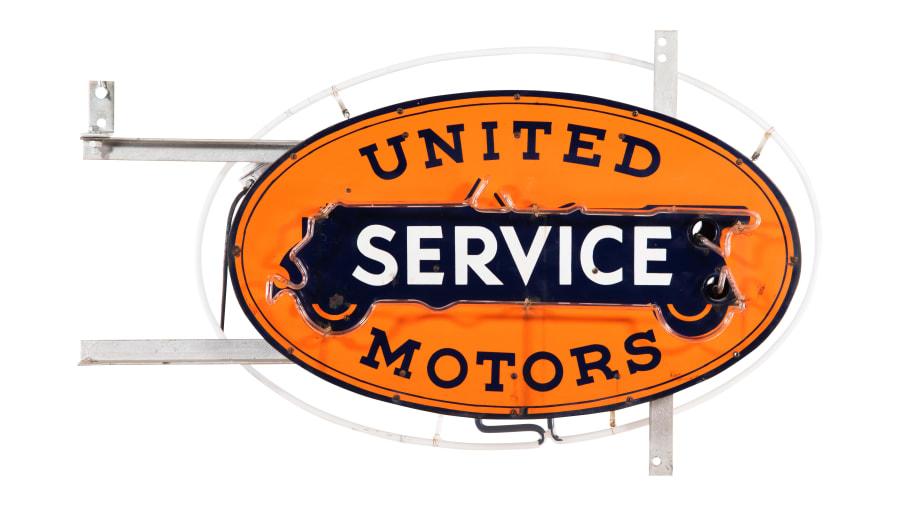 United Motor Service Neon Sign DSPN 48x27x16 for Sale at Auction ...