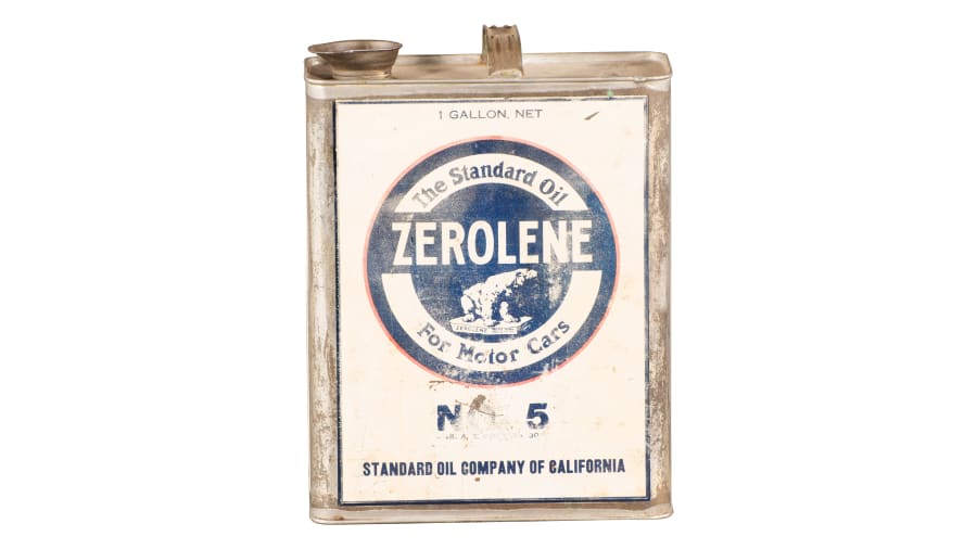 Zerolene The Standard Oil For Motor Cars No. 5 Can for Sale at Auction ...