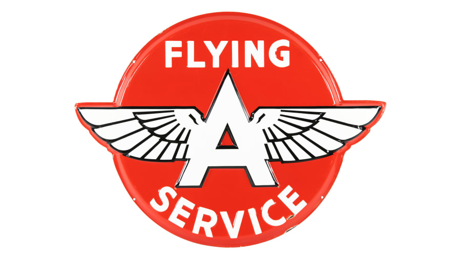 Flying A Service Sign Dspe 55x42 at The Road Art Collection 2016 as ...