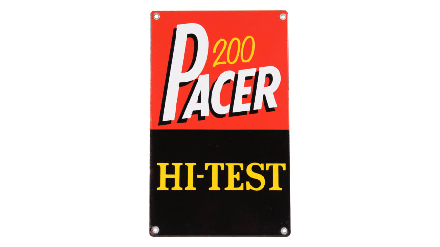 Pacer 200 Hi Test Pp Sign SSP 8.5x14 at The Road Art Collection 2016 as ...
