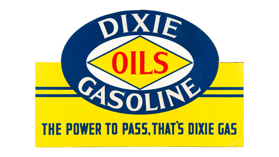 Dixie Gasoline Oils Sign SST 71x46.75 at The Road Art Collection 2016 ...
