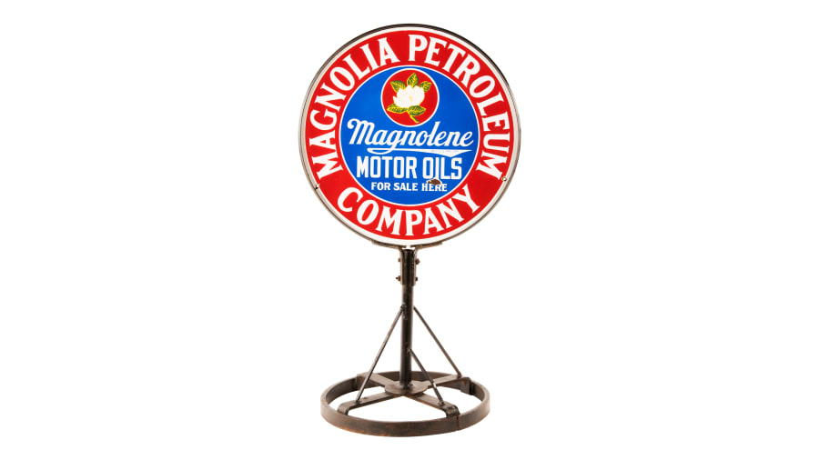 Magnolia Petroleum Company Curb Sign DSP 30x53x23.5 at The Road Art ...
