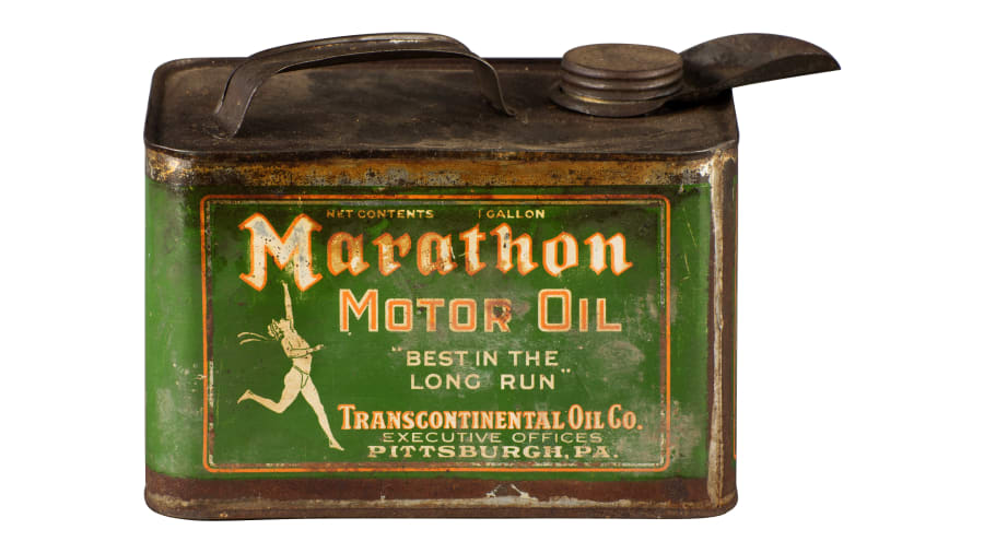 Marathon Motor Oil Best In The Long Run Oil Can at The Road Art ...