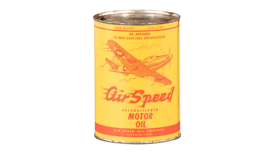 Air Speed Reconditioned Motor Oil Can for sale at The Road Art Collection 2016 as F496 - Mecum ...