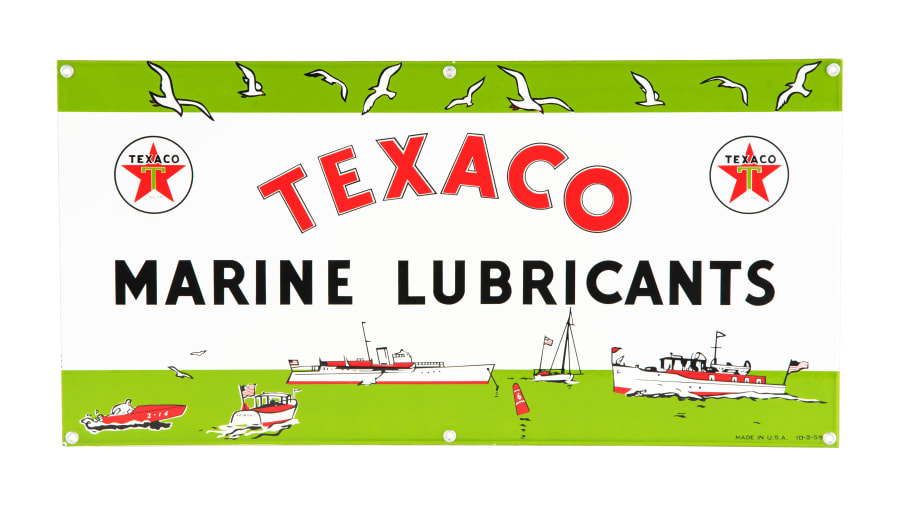 Texaco Marine Lubricants Sign SSP 30x15 at The Road Art Collection 2016 ...