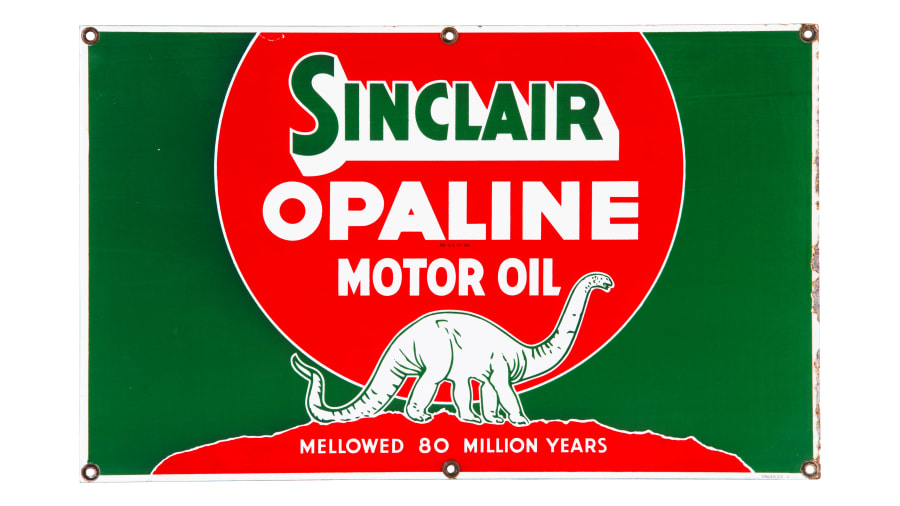 Sinclair Opaline Motor Oil Sign SSP 34x21 at The Road Art Collection ...