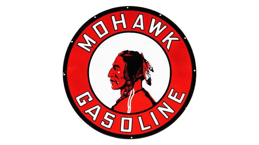 Mohawk Gasoline Sign DSP 27.5 Inches for Sale at Auction - Mecum Auctions