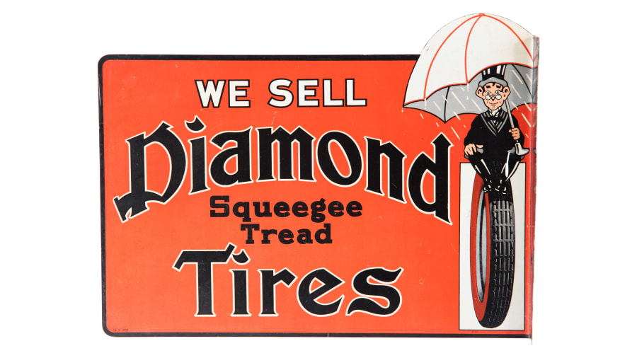 We Sell Diamond Tires Flange Sign DSPF 18x13.5 at The Road Art ...
