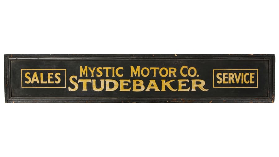 Mystic Motor Co Studebaker Sales Service Sign Ssw 98x17.5x2 at The Road ...