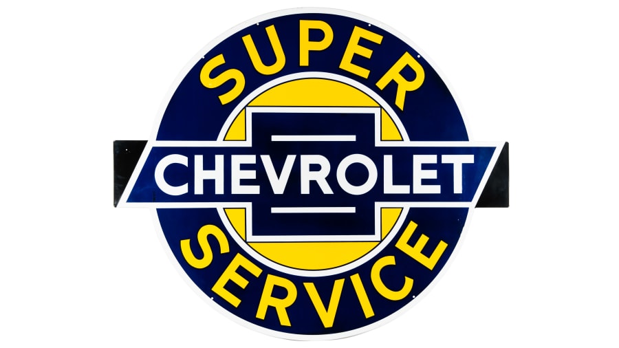 Chevrolet Super Service Sign DSP 71.5x60 at The Road Art Collection ...